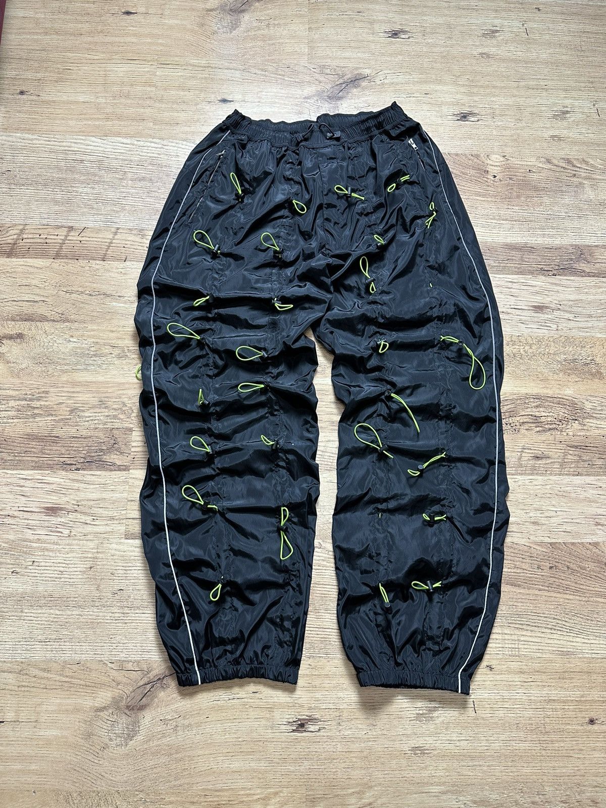 Japanese Brand Rare Japanese Brand Black Y2K Hype Drill Hylon Pants ...
