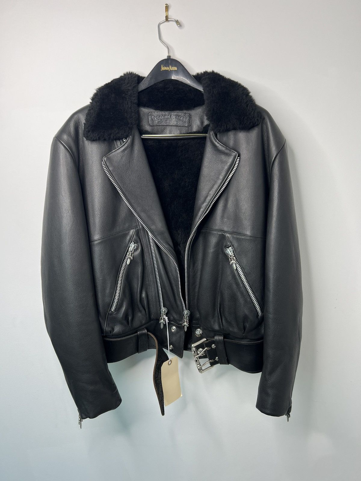 Chrome Hearts Custom 1/1 Chrome Hearts Leather Jacket | Grailed