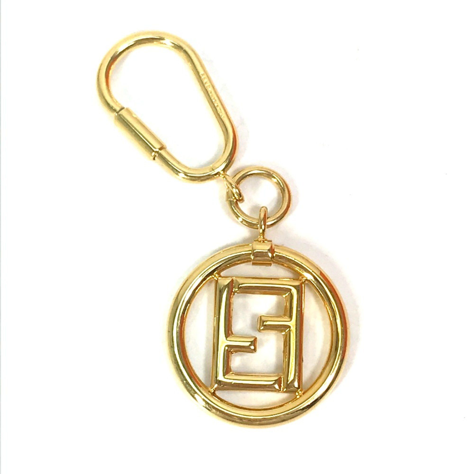 Fendi Fendi logo charm Key Holder Gold | Grailed