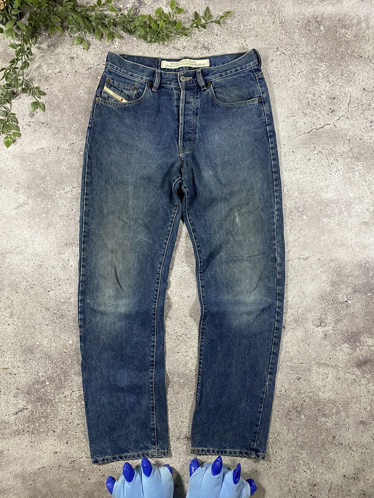 Diesel × Streetwear × Vintage Vintage 00’s Faded Diesel Baggy Pants Y2k | Grailed