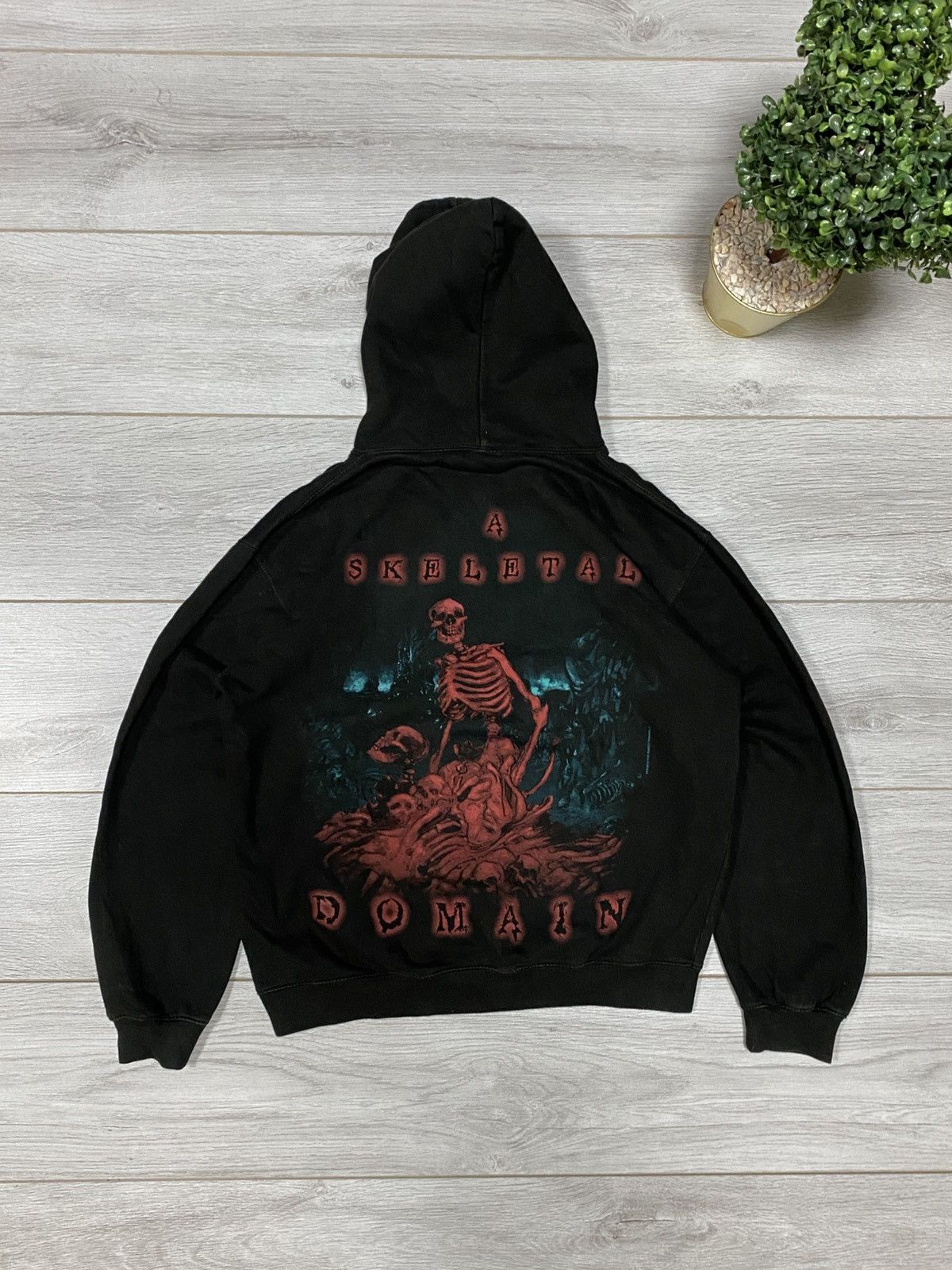 Vintage Cannibal Corpse a skeletal domain hoodie skull big print | Grailed