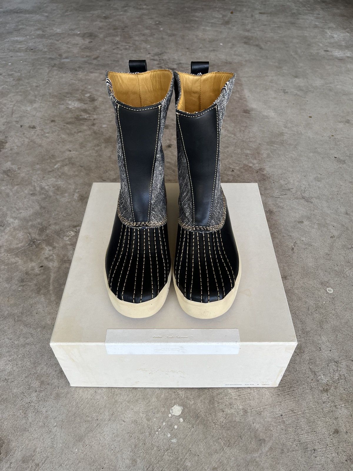 Visvim Decoy duck Raffia Boots | Grailed