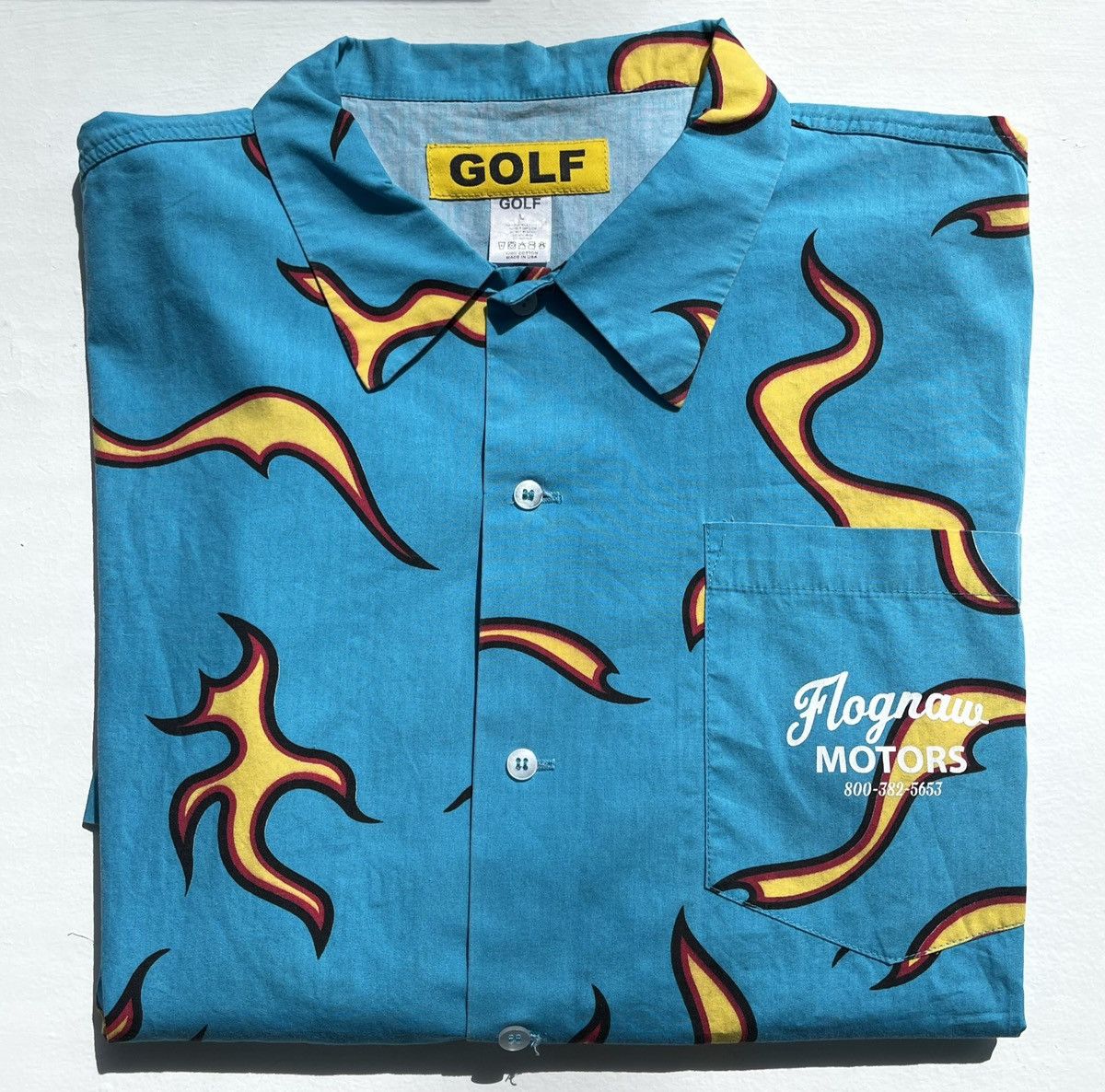 Golf Wang Golf wang Flame button up OG 2015 | Grailed