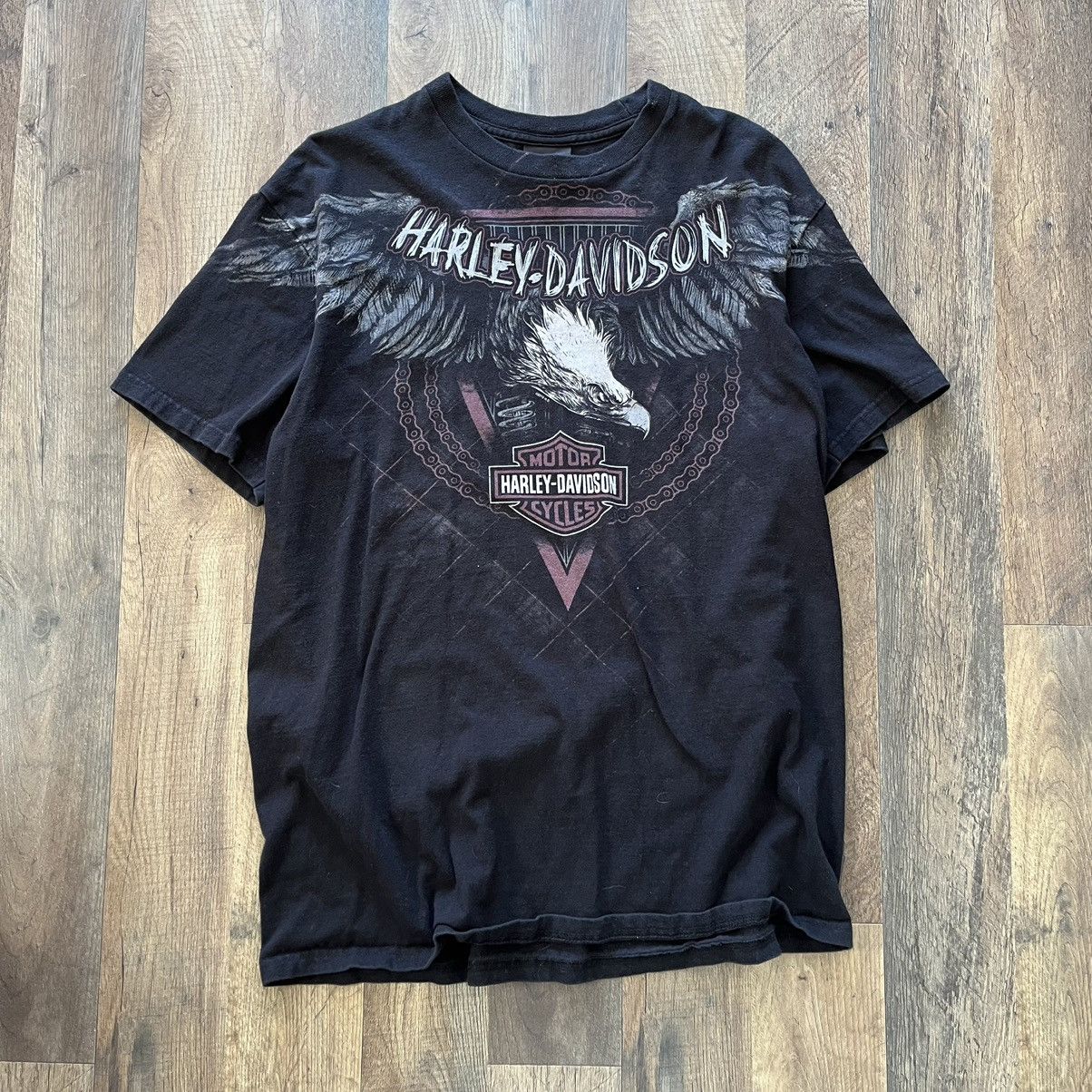 Affliction × Harley Davidson × Vintage CRAZY Y2K Harley Davidson ...