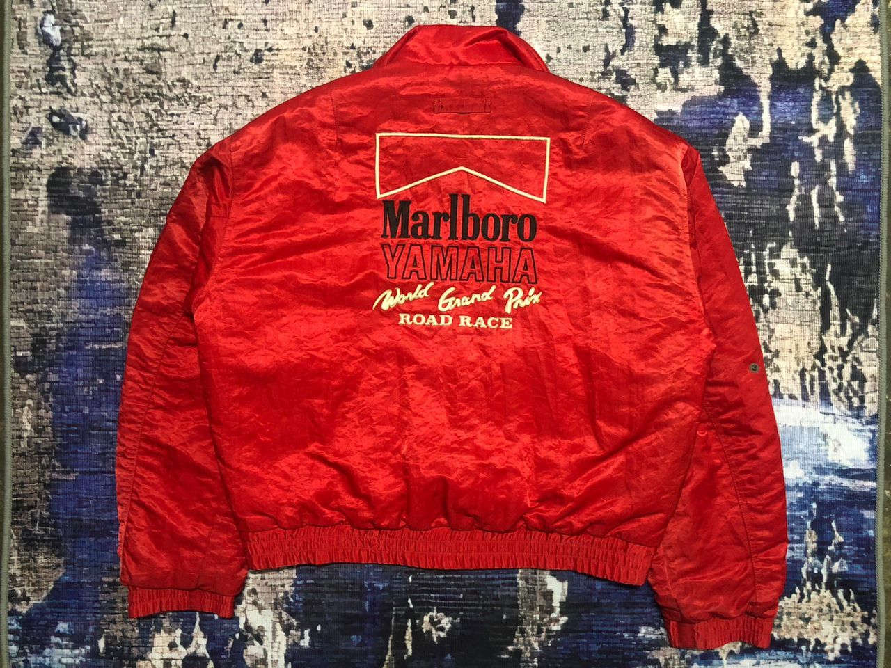 Marlboro Vintage 90s Marlboro Yamaha Nylon World Grand Prix Jacket ...