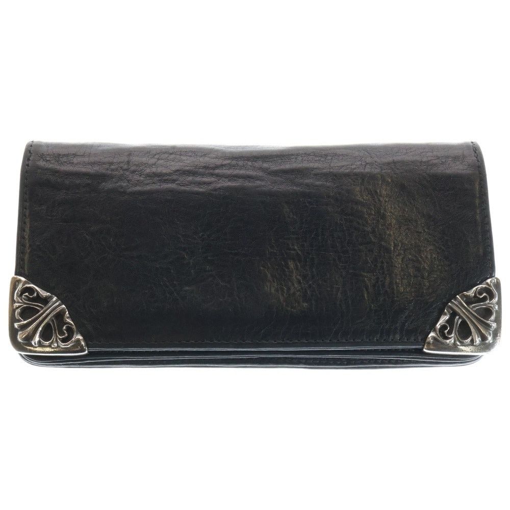 Chrome Hearts Chrome Hearts Single Fold Leather Wallet Black | Grailed