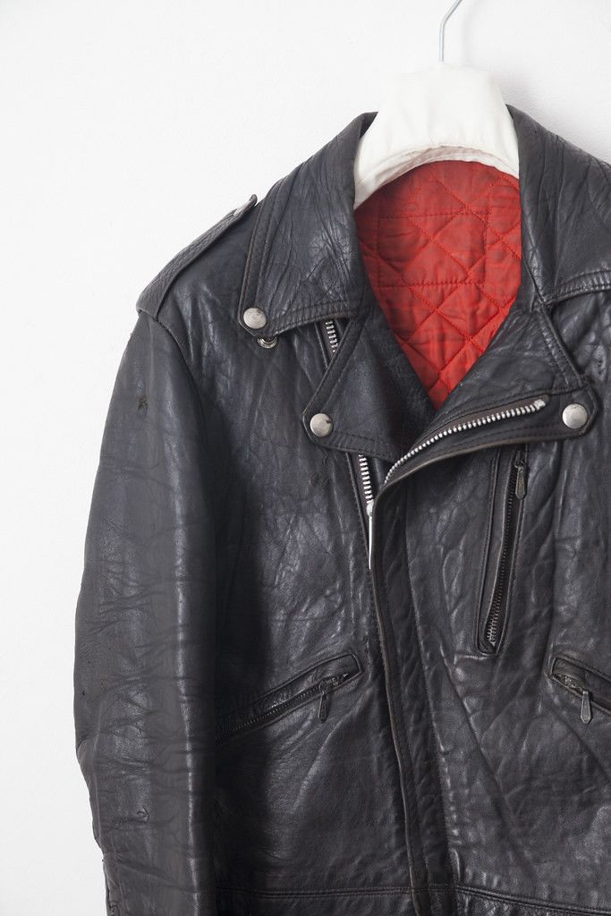 Vintage 1970's Mascot Black Night leather perfecto jacket | Grailed