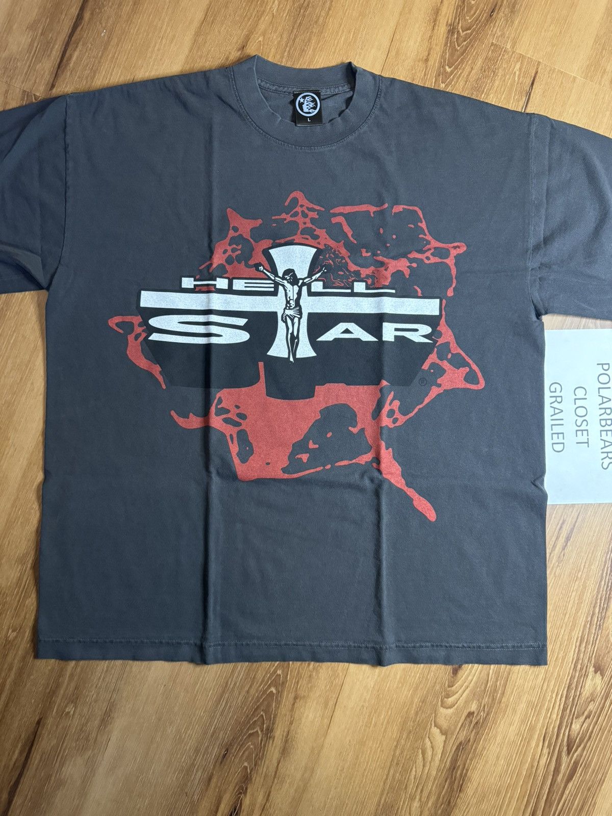 HELLSTAR Hellstar Jesus Emblem Path to Paradise Tee | Grailed