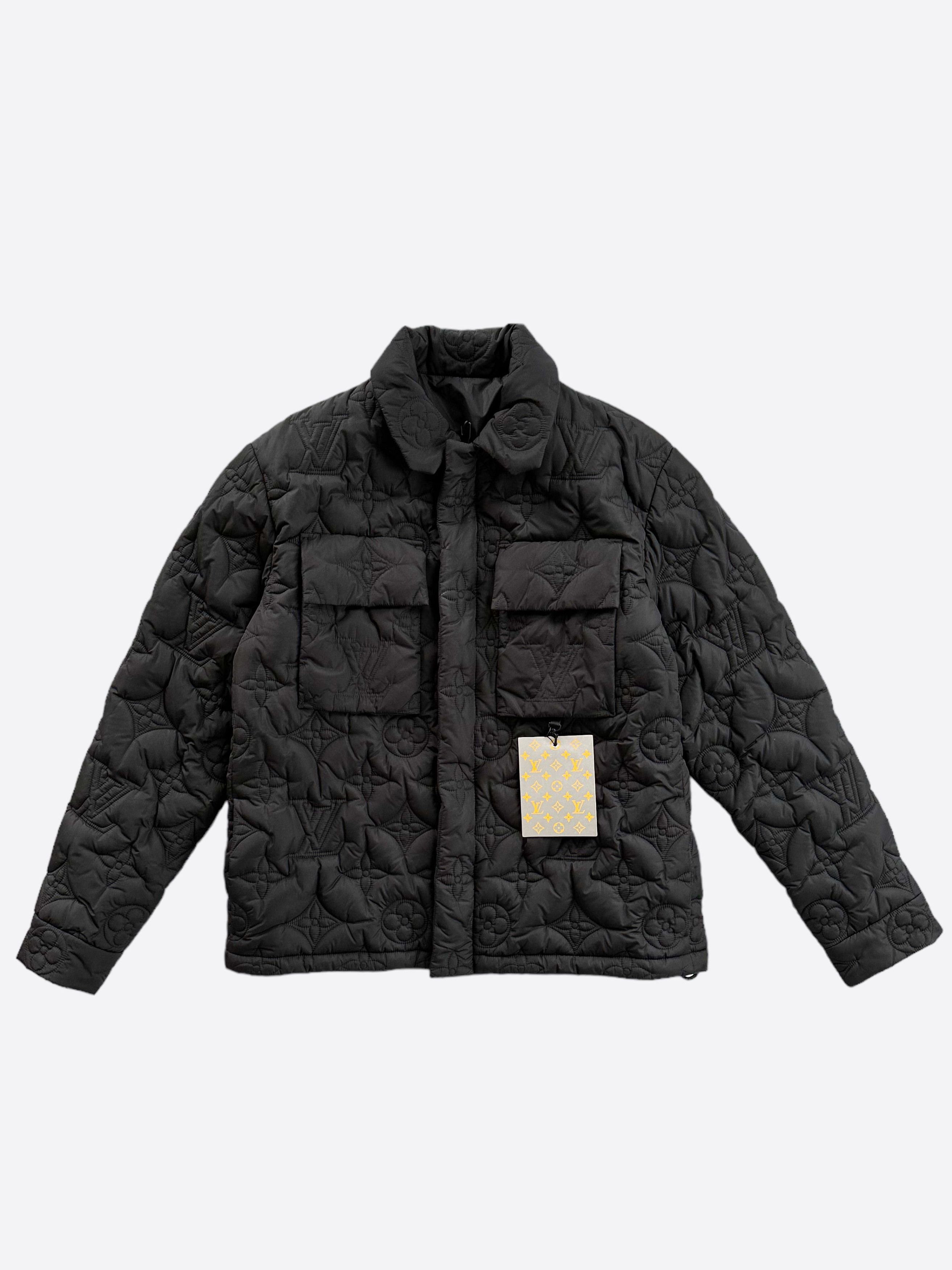 Louis Vuitton Louis Vuitton Black Monogram Padded Jacket | Grailed