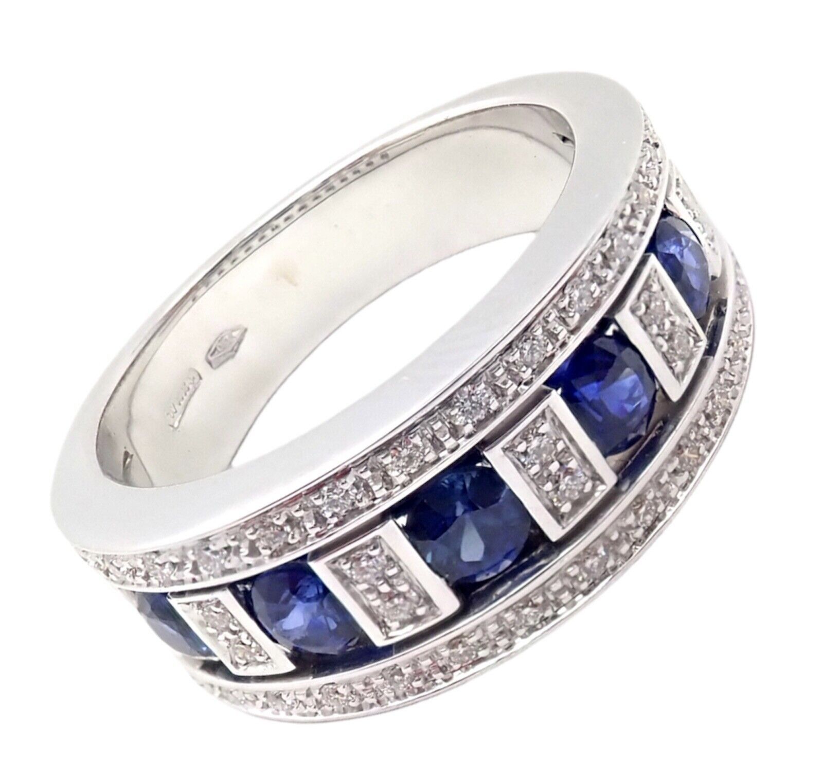 Damani Dada 18k White Gold Diamond Sapphire Belle Epoque Ring | Grailed