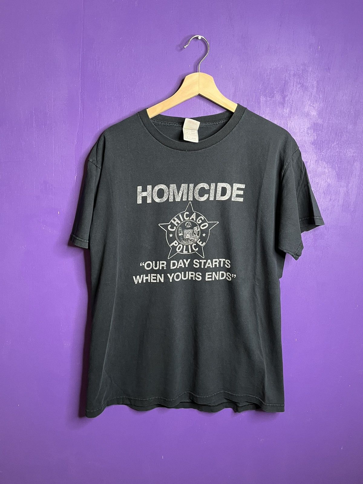 Vintage Vintage 90s Chicago police homicide unit t-shirt | Grailed