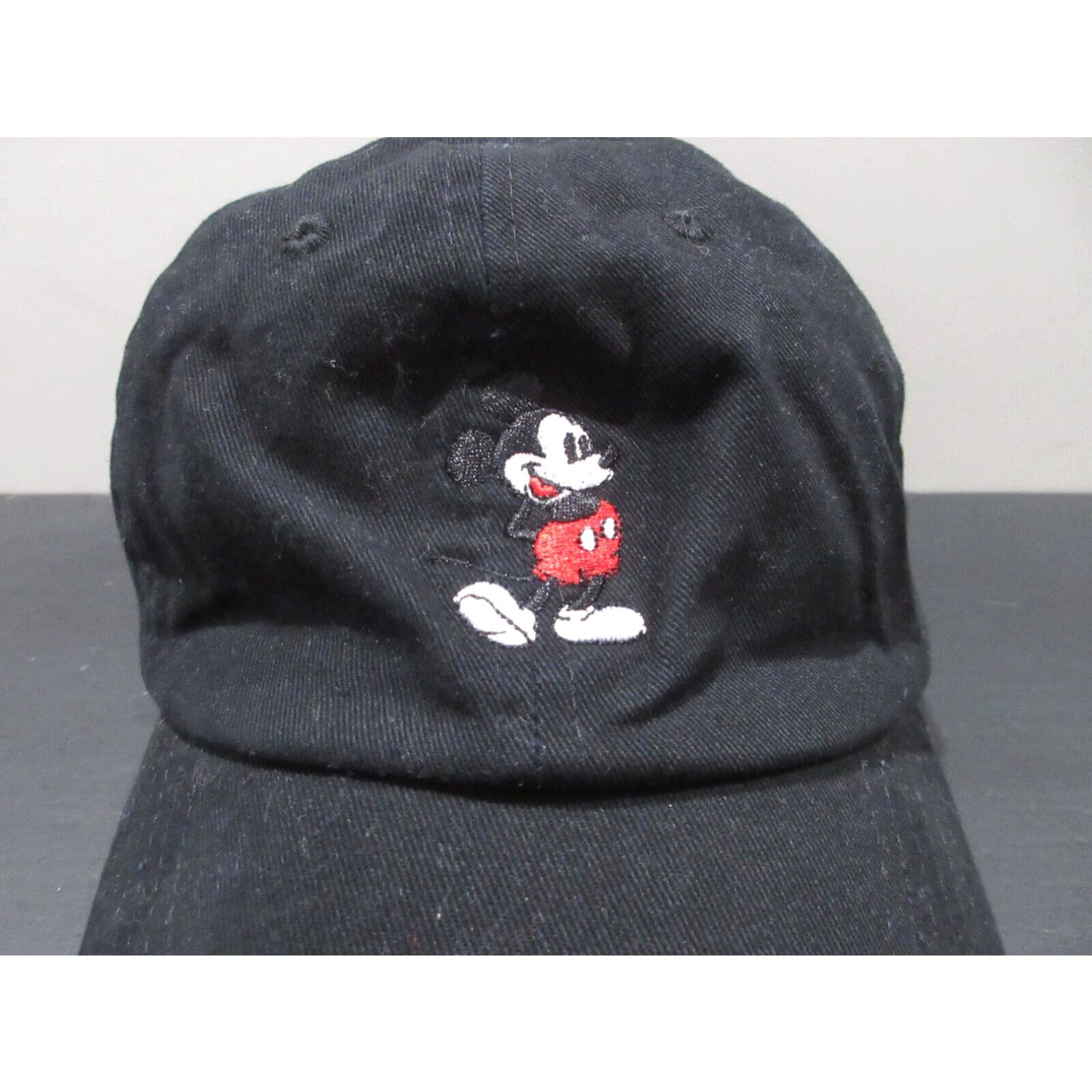 Disney Mens Magic Kingdom Black White Mickey Mouse Logo Embroidered ...