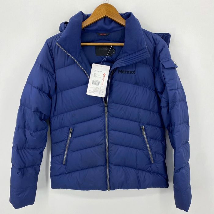 Marmot Marmot Puffer Jacket Women's S Navy Blue Ithaca 700 Down Fill Full Zip New | Grailed