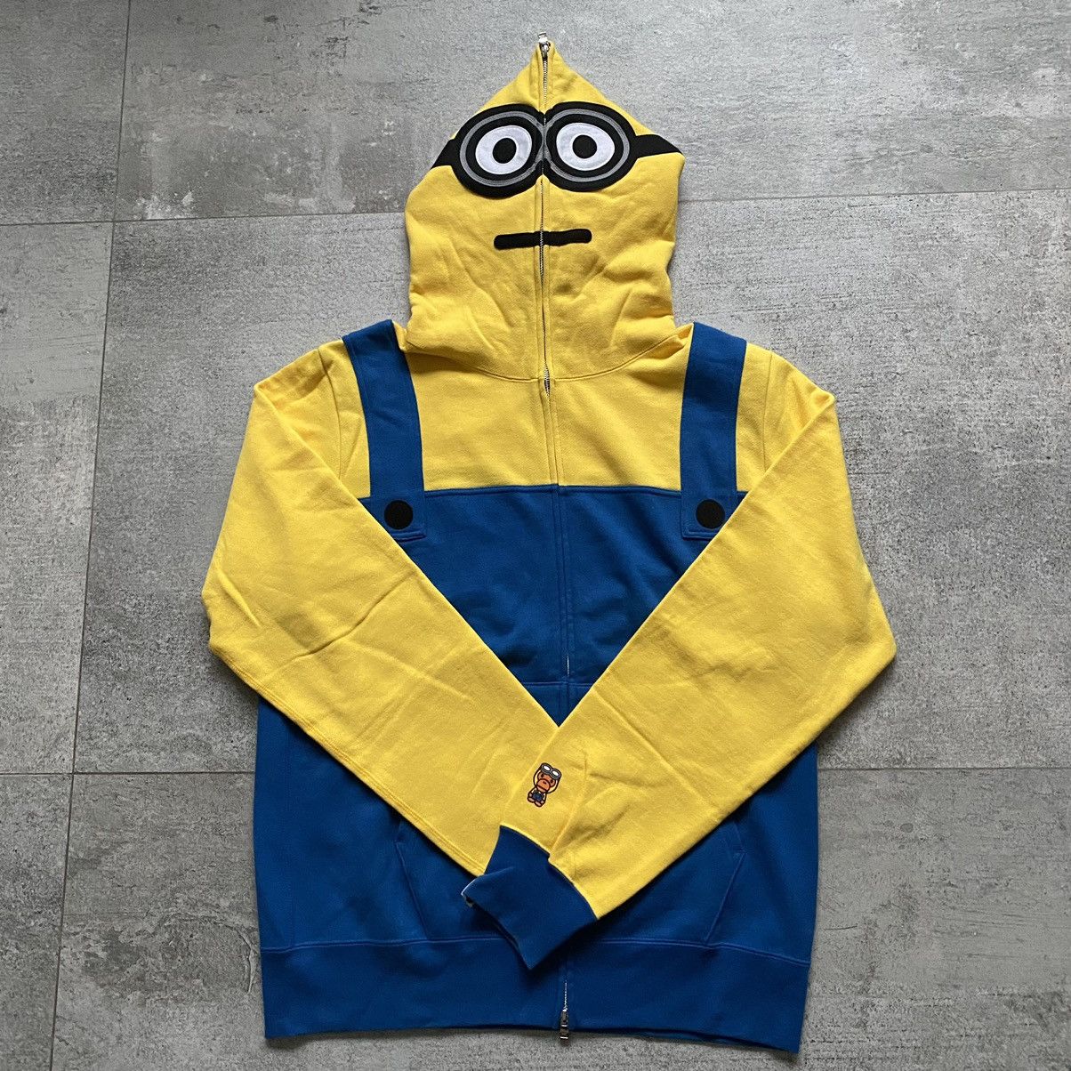 Bape A Bathing Ape BAPE x Minions Full Zip Up Hoodie Shark | Grailed