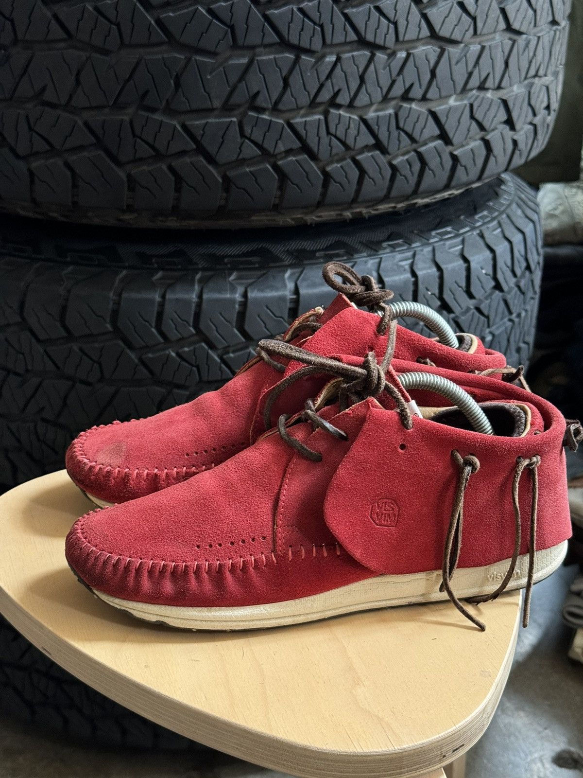 Visvim Visvim FBT Red Suede Moc boot | Grailed