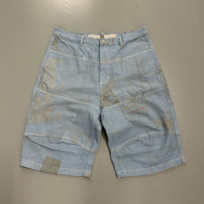 Vintage Crazy vintage y2k MFG Girbaud baggy baby blue jorts hip hop ...