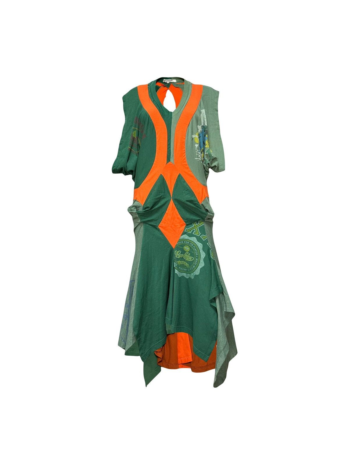 Junya Watanabe JUNYA WATANABE S/S 2006 Docking Asymmetric Midi Dress ...