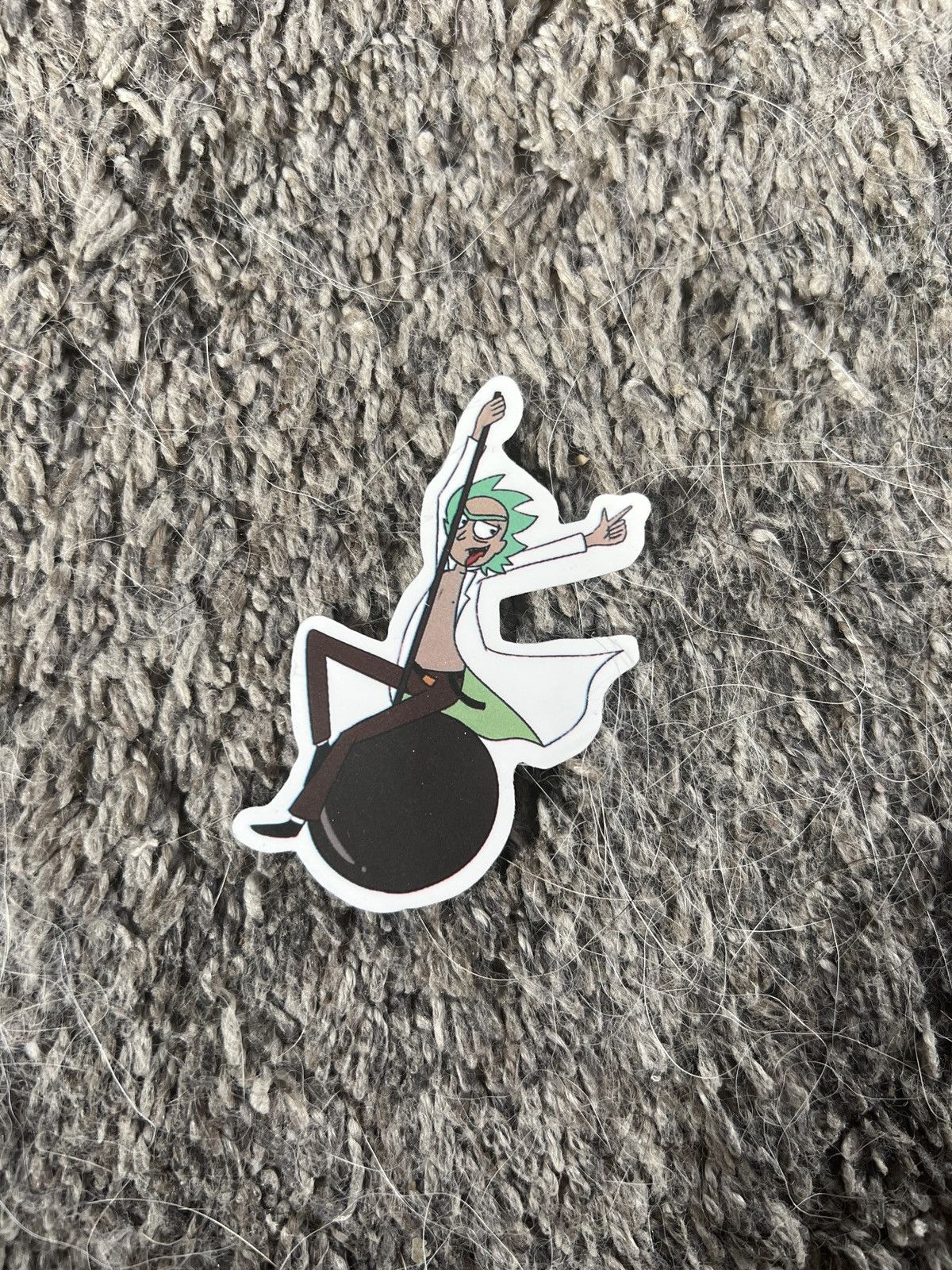 Hypebeast Rick And Morty Rick Sanchez Wrecking Ball Sticker | Grailed