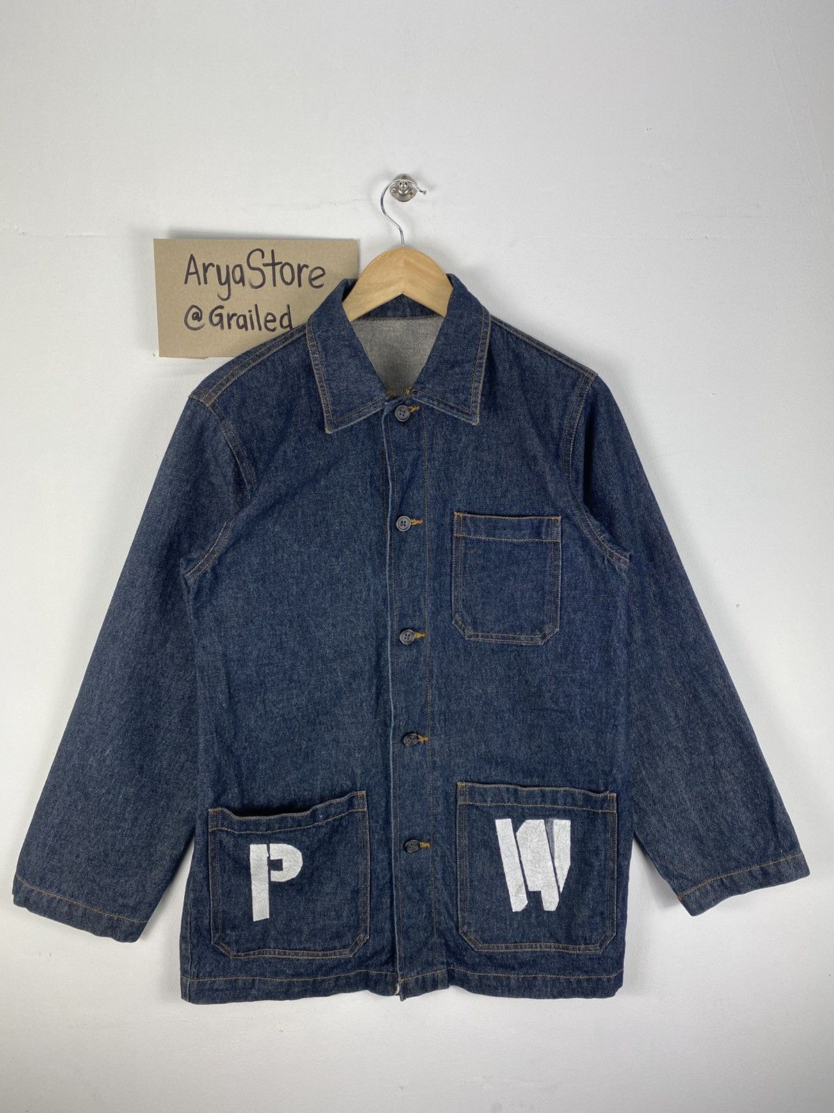 Denim Jacket × Vintage × Workers Vintage 90’s Denim Chore Jacket With ...