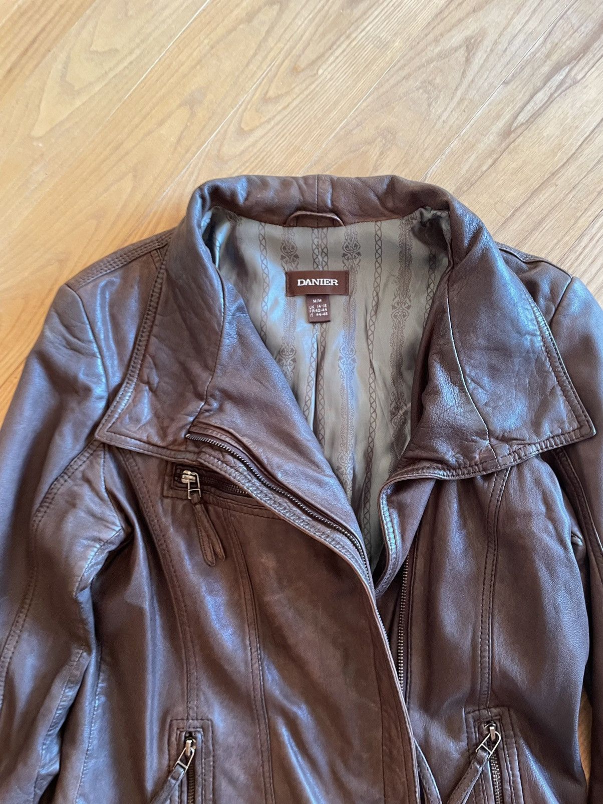 Danier × Leather Jacket × Vintage Vintage Danier Brown Leather Jacket ...