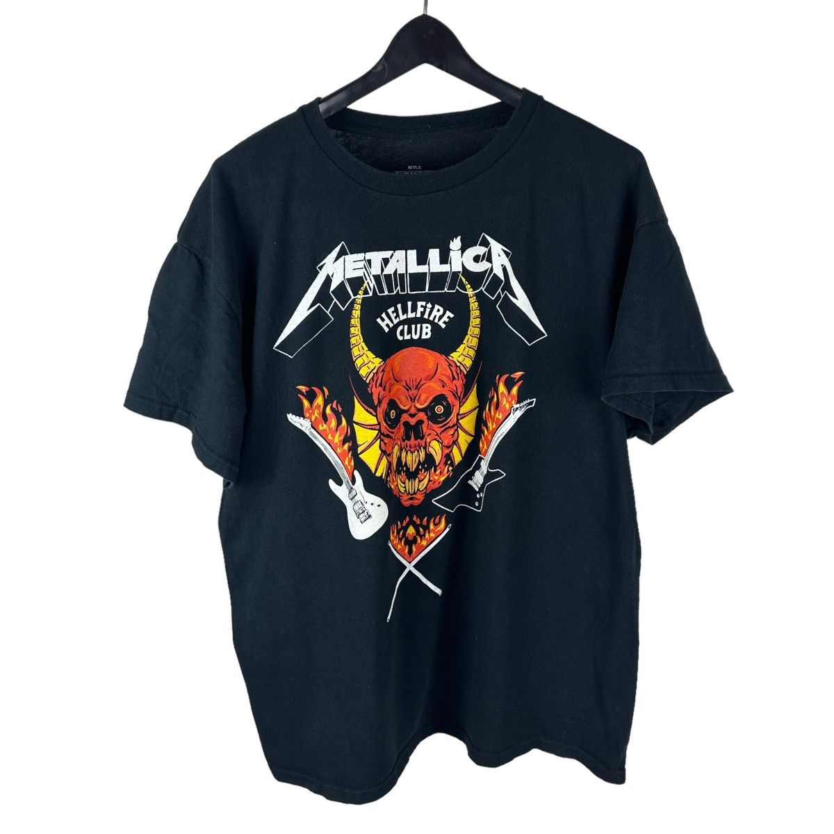 Band Tees Mens Y2K Stranger Things Metallica Band Shirt | Grailed