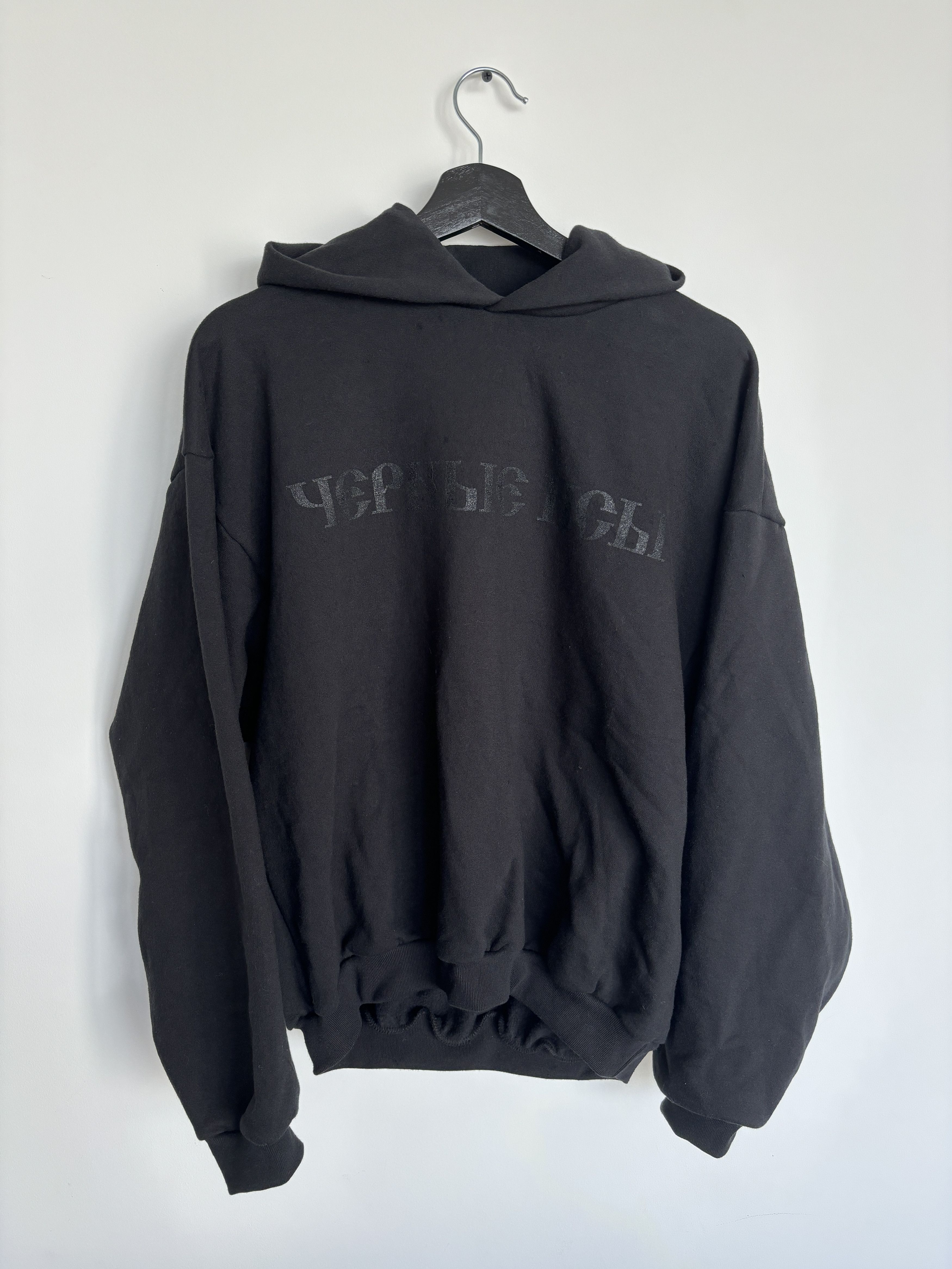 Gosha Rubchinskiy × Yeezy YZY GOSHA BLACK DOGS HOODIE BLACK | Grailed