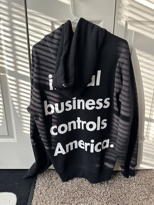 Supreme Illegal Business Controls America IBCA Supreme Hoodie Black ...