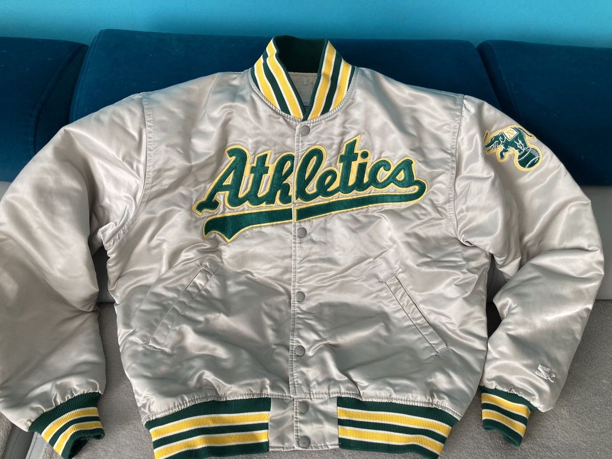 Made In Usa × Starter × Vintage Oakland Athletics Vintage Starter satin ...