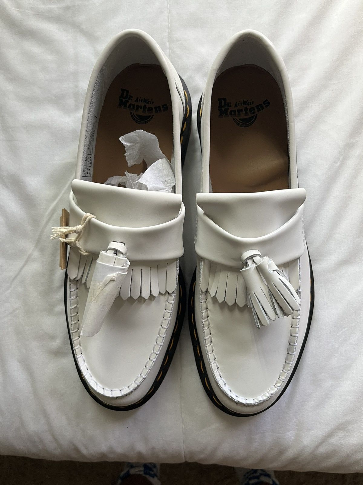 Dr. Martens White Adrian loafers | Grailed