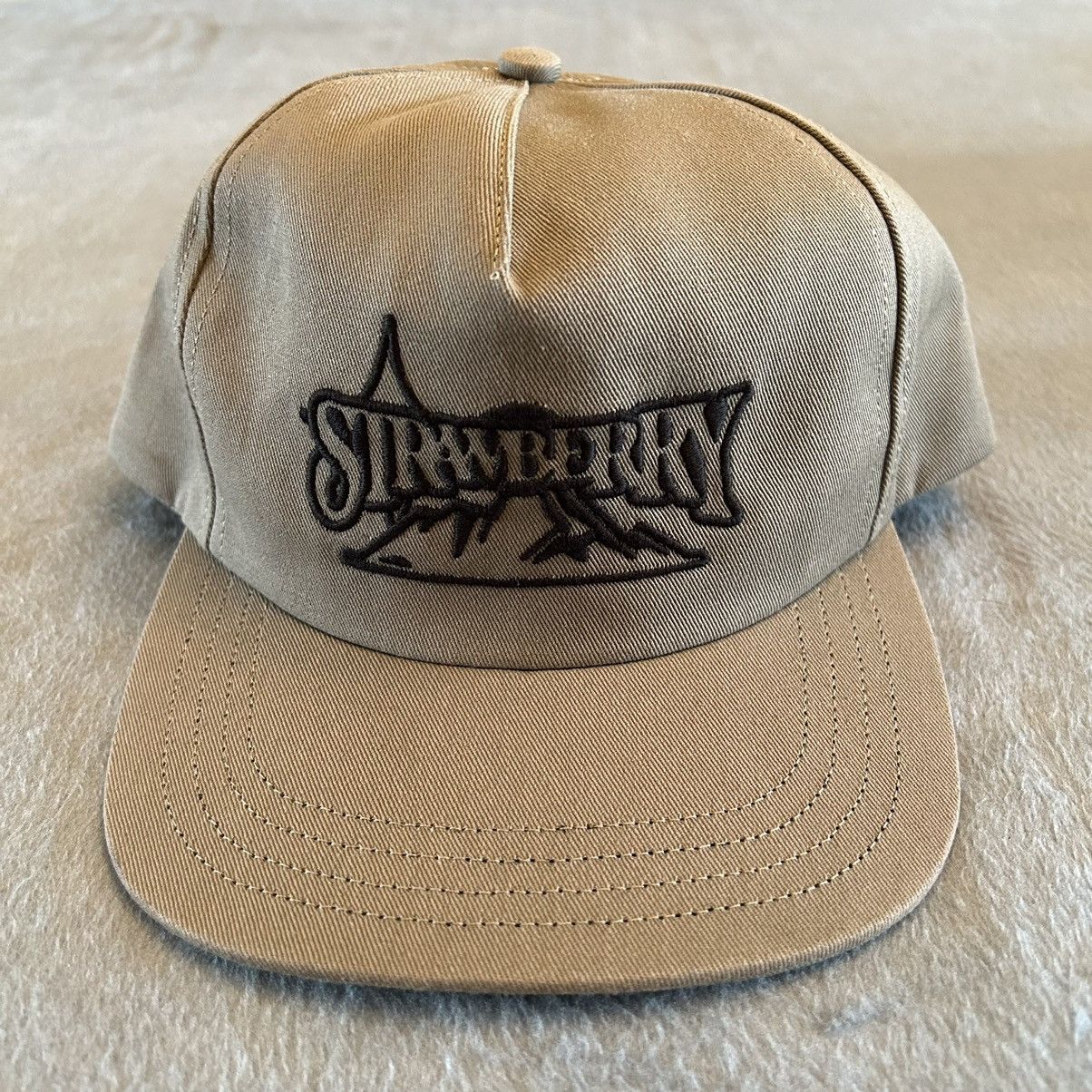 Hats Strawberry Mountain Snapback Hat Cap Olive Green | Grailed