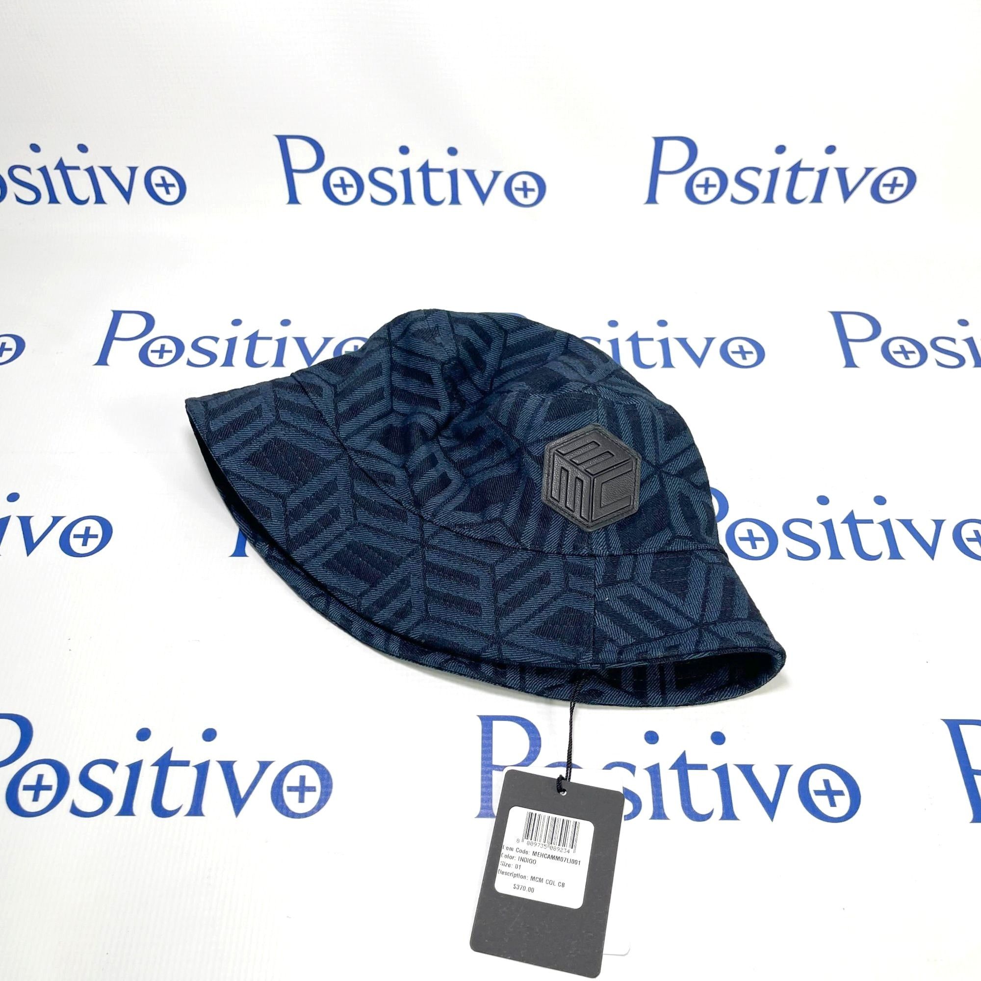 MCM MCM Indigo Cubic Monogram Denim Jacquard Bucket Hat One Size | Grailed