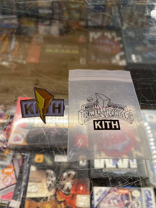 Kith Kith Lightning Bolt Power Rangers Saban Pin Exclusive Enamel | Grailed
