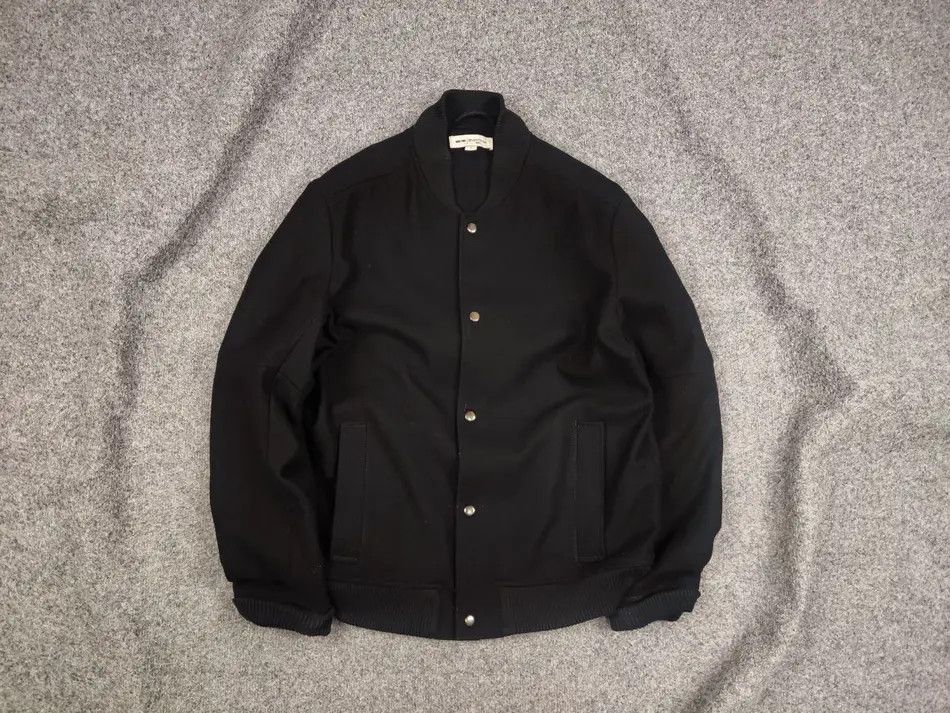 Reiss Reiss Nineteen seventy one Wool Black Bomber Jacket | Grailed