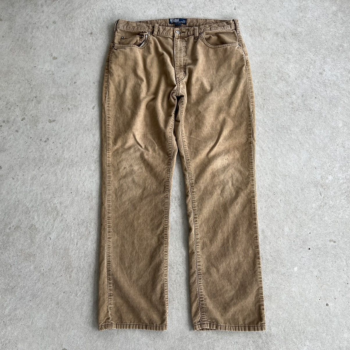 Ralph Lauren Vintage 1990’s Polo Ralph Lauren Tan Corduroy Chino Pants | Grailed