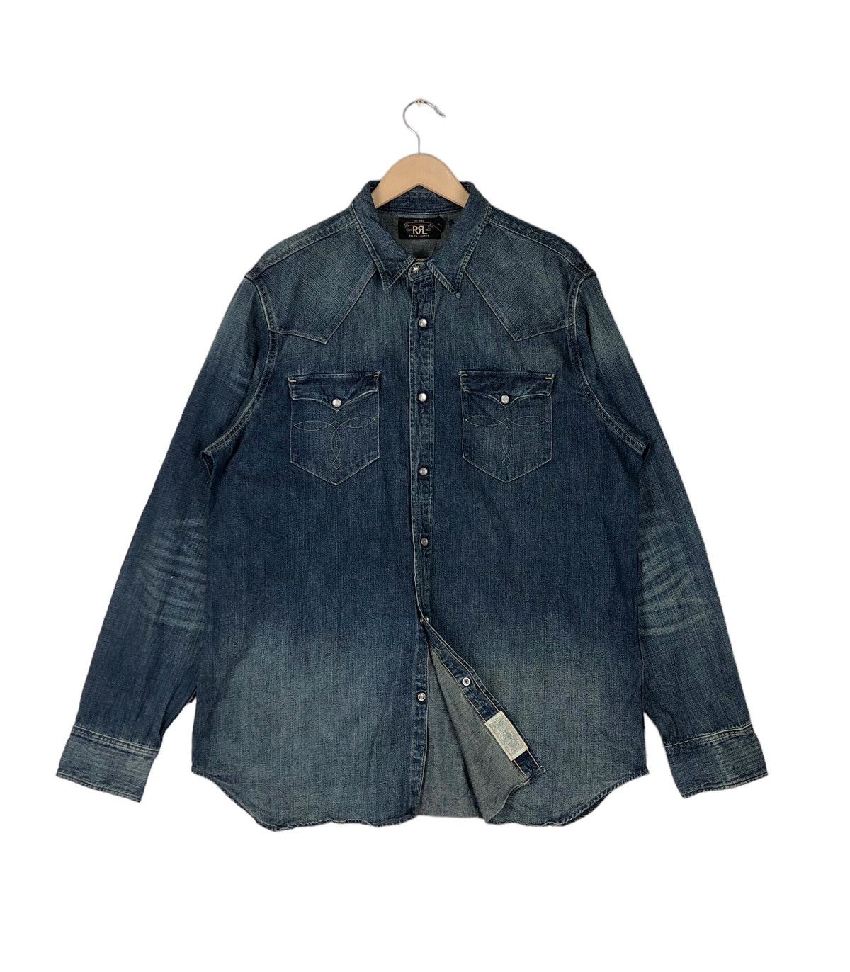 Polo Ralph Lauren Double RL RRL Ralph Lauren Western Denim Shirt | Grailed