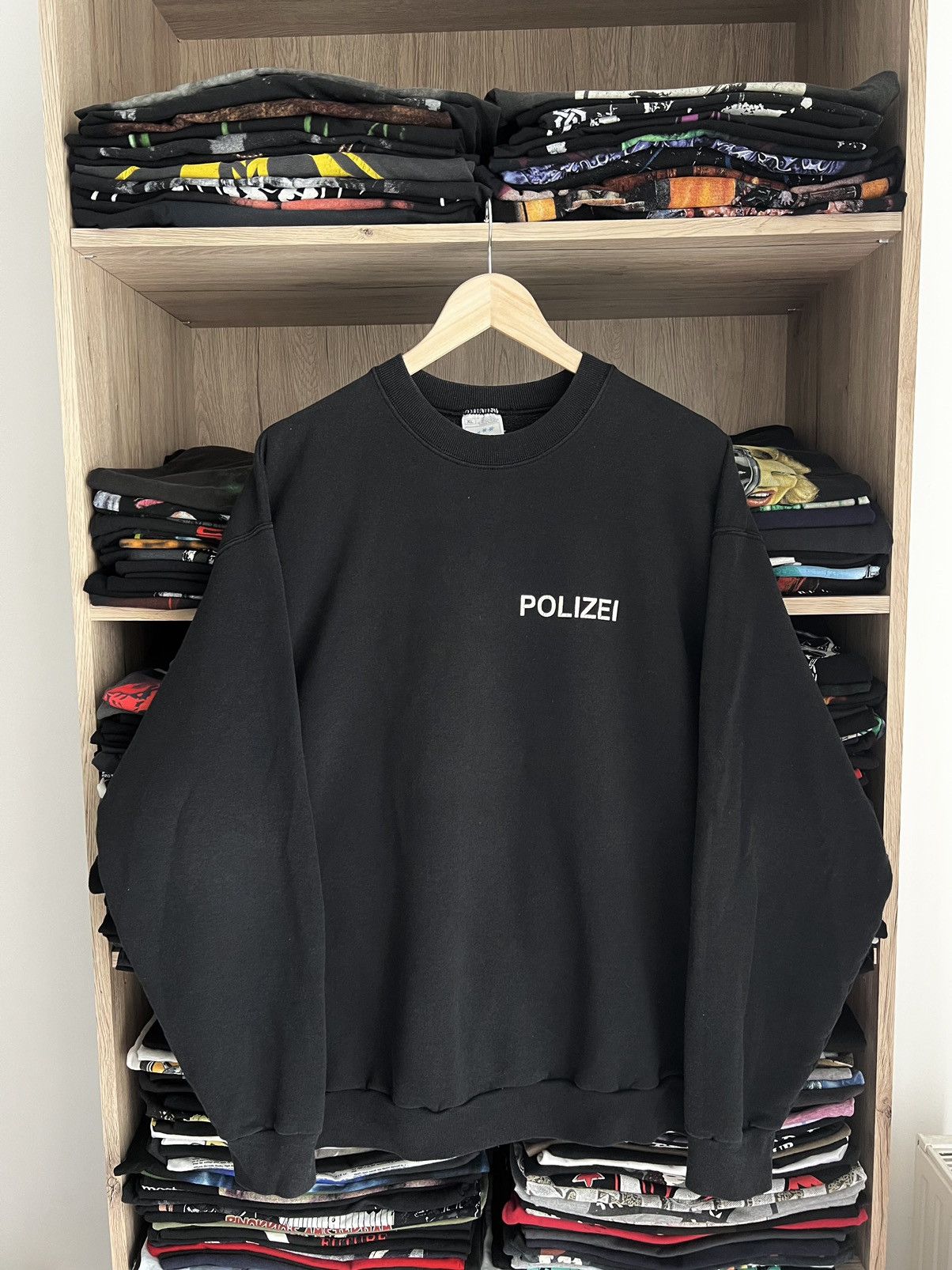 Vintage 90s Polizei Vintage Boxy Crewneck German Police Rare | Grailed