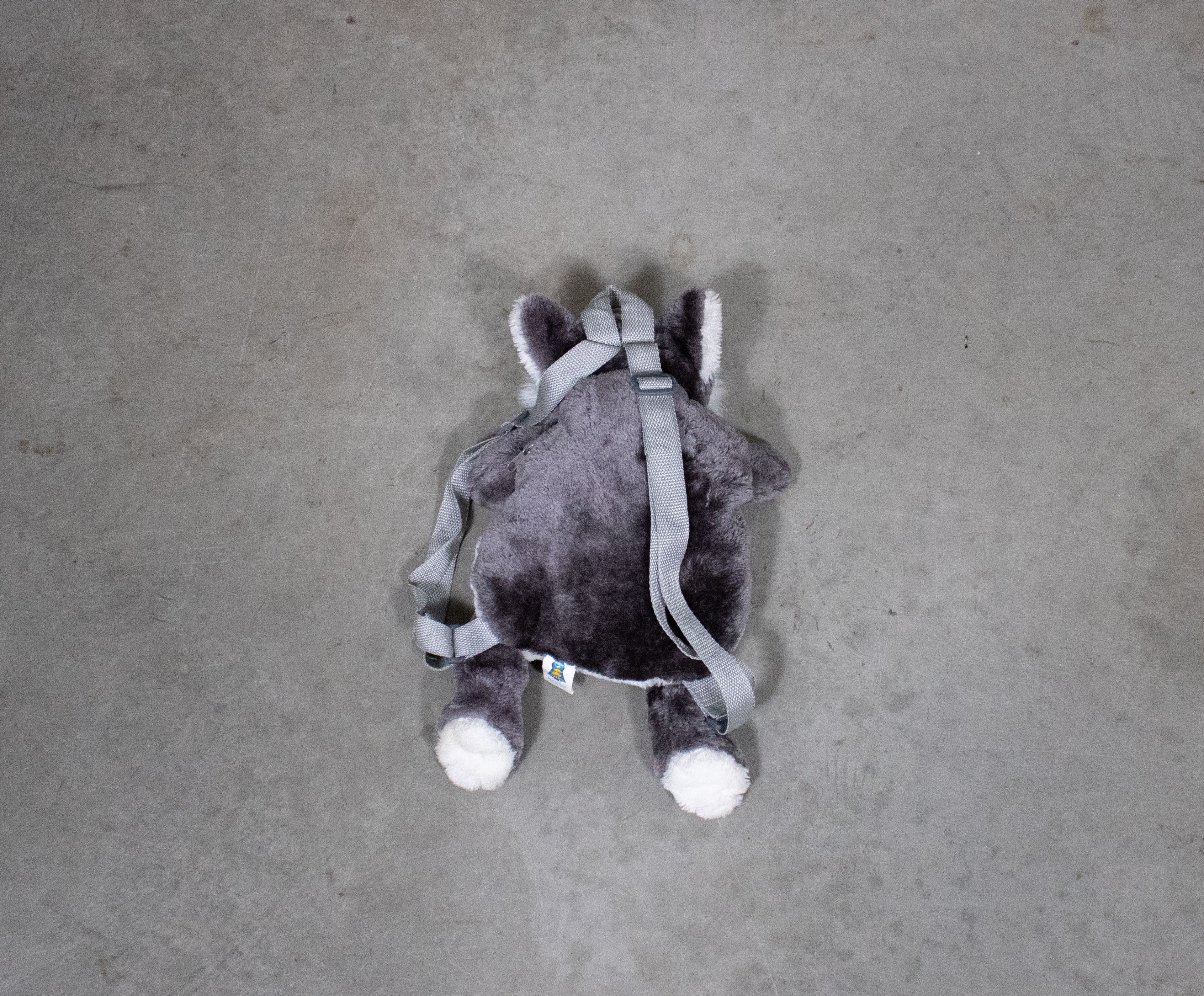 Vintage Y2K 2000's Calplush Wolf Plush Backpack | Grailed