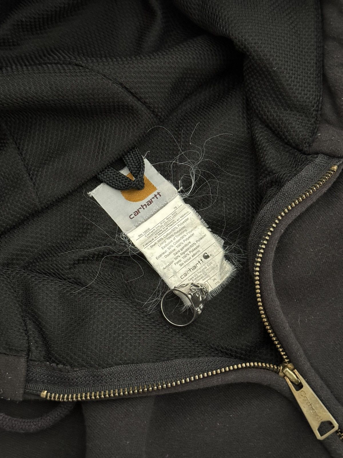 Carhartt × Vintage Y2K CARHARTT THERMAL LINED HEAVYWEIGHT ZIP HOODID ...