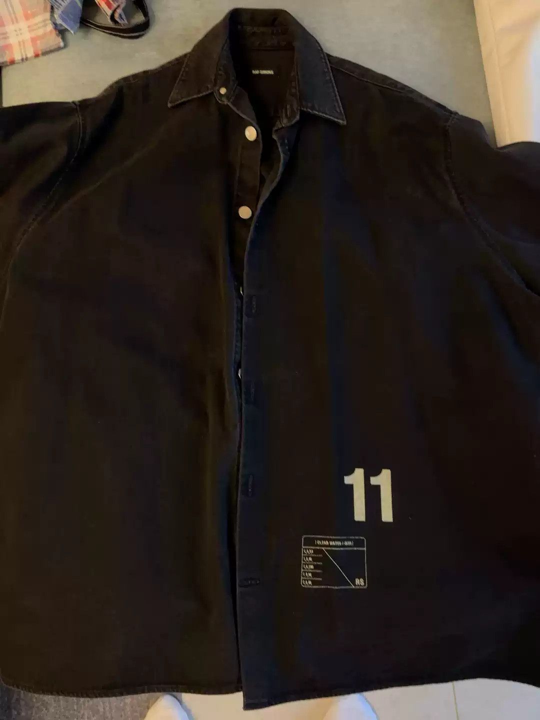 Raf Simons Raf Simons silhouette denim jacket | Grailed