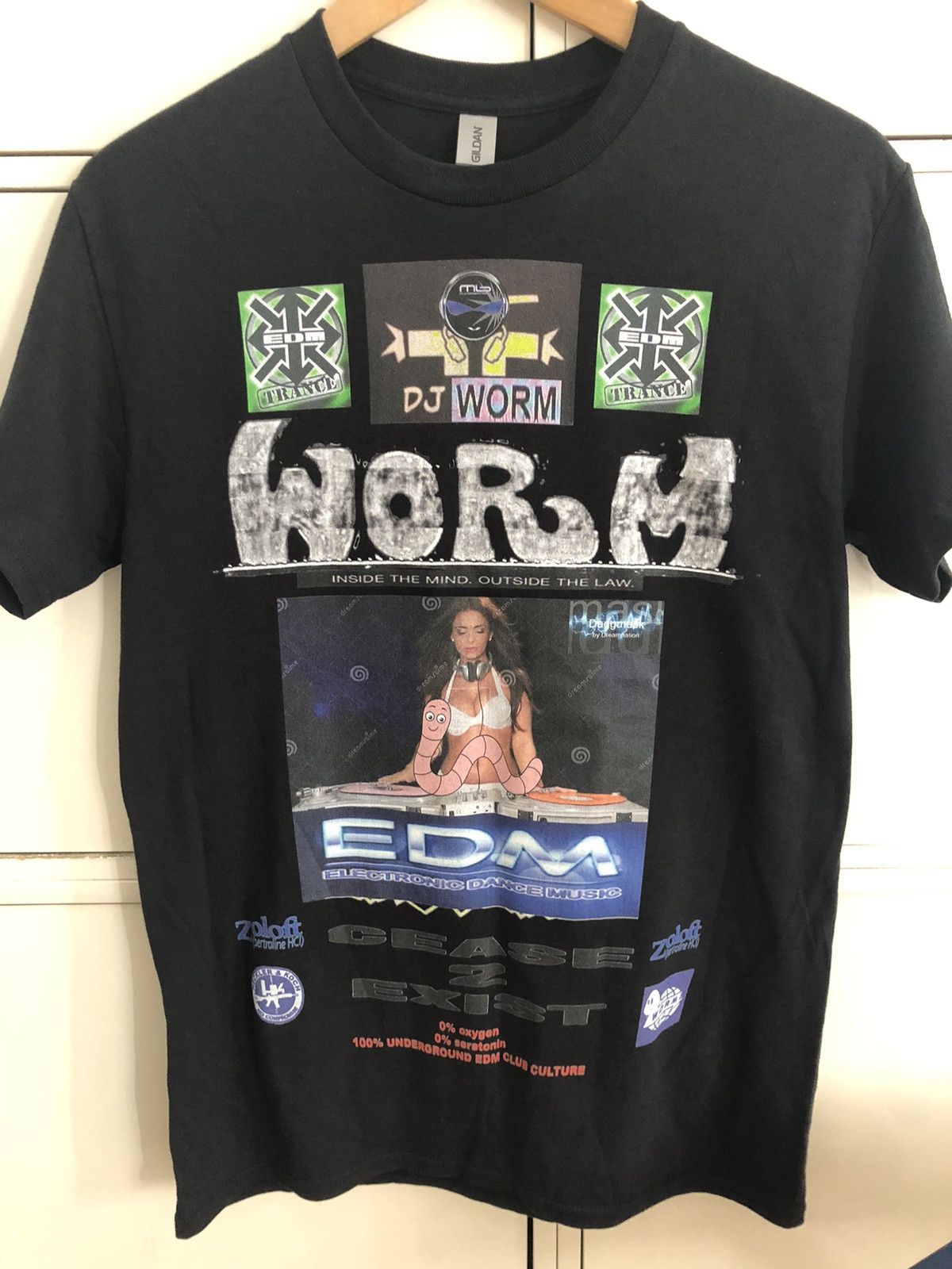 Streetwear Cease2Exist DJ WORM drain Gang Bladee t shirt | Grailed