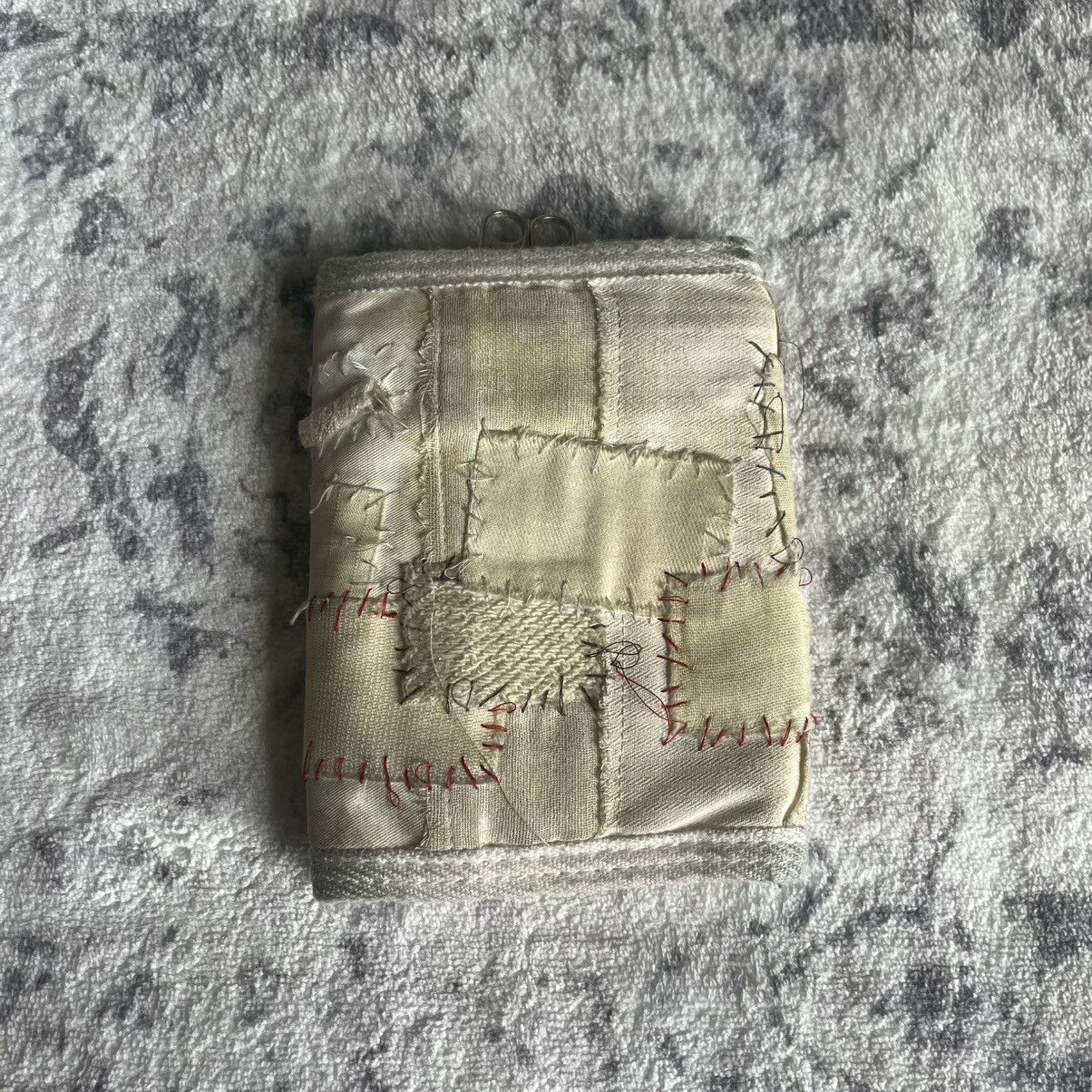 Undercover Undercover SS03 Scab Patchwork Tri-Fold Wallet White | Grailed