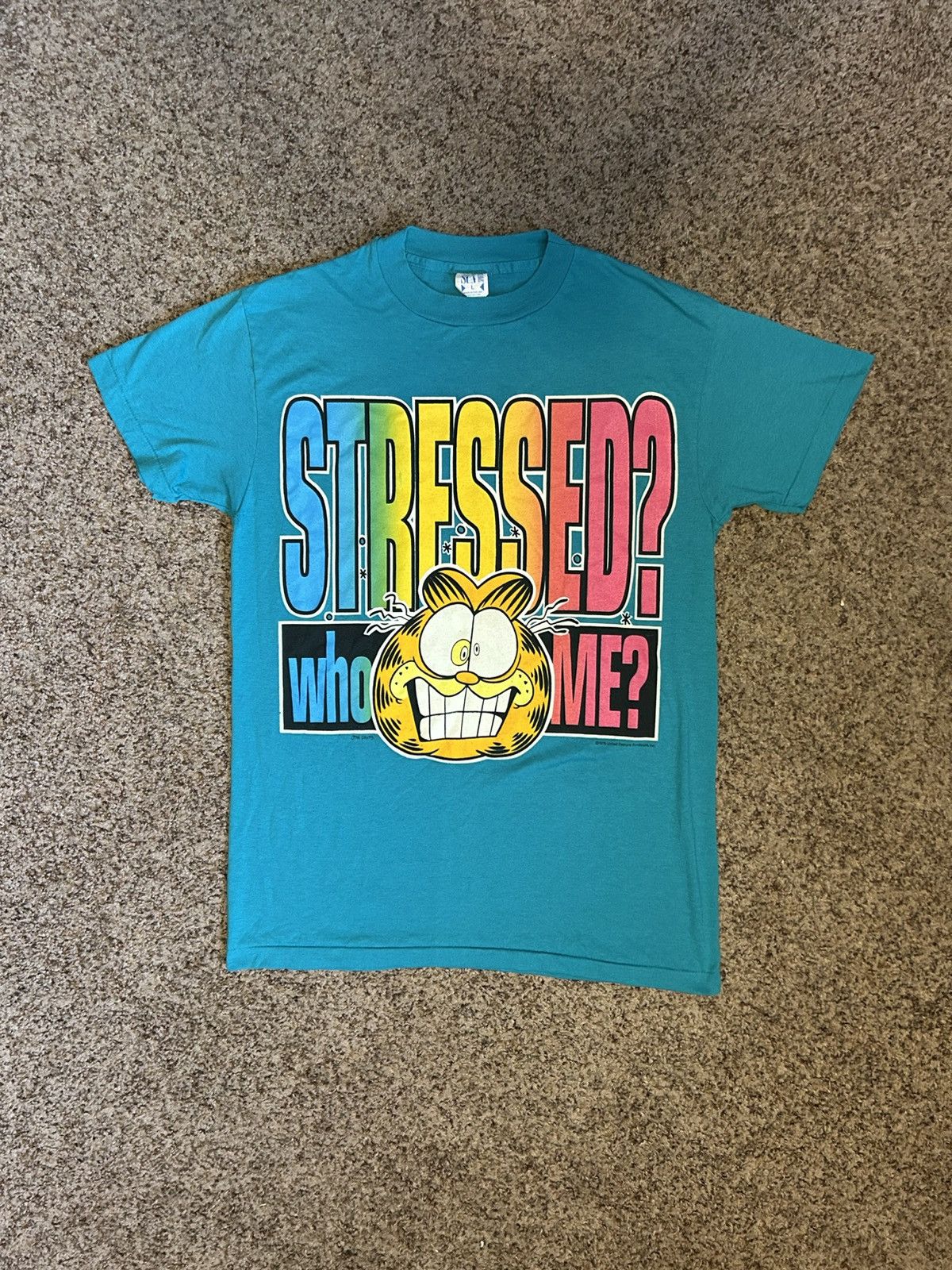 Garfield × Vintage 70’s Garfield Vintage “Stressed?” Tee | Grailed