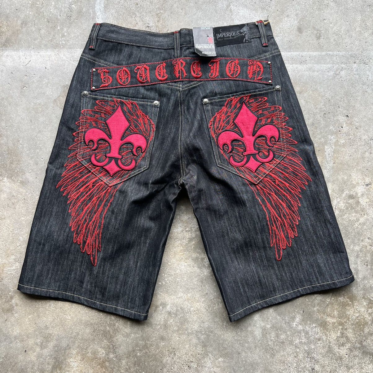 Vintage Crazy Vintage Y2K Delf imperious grudge cyber punk jorts | Grailed
