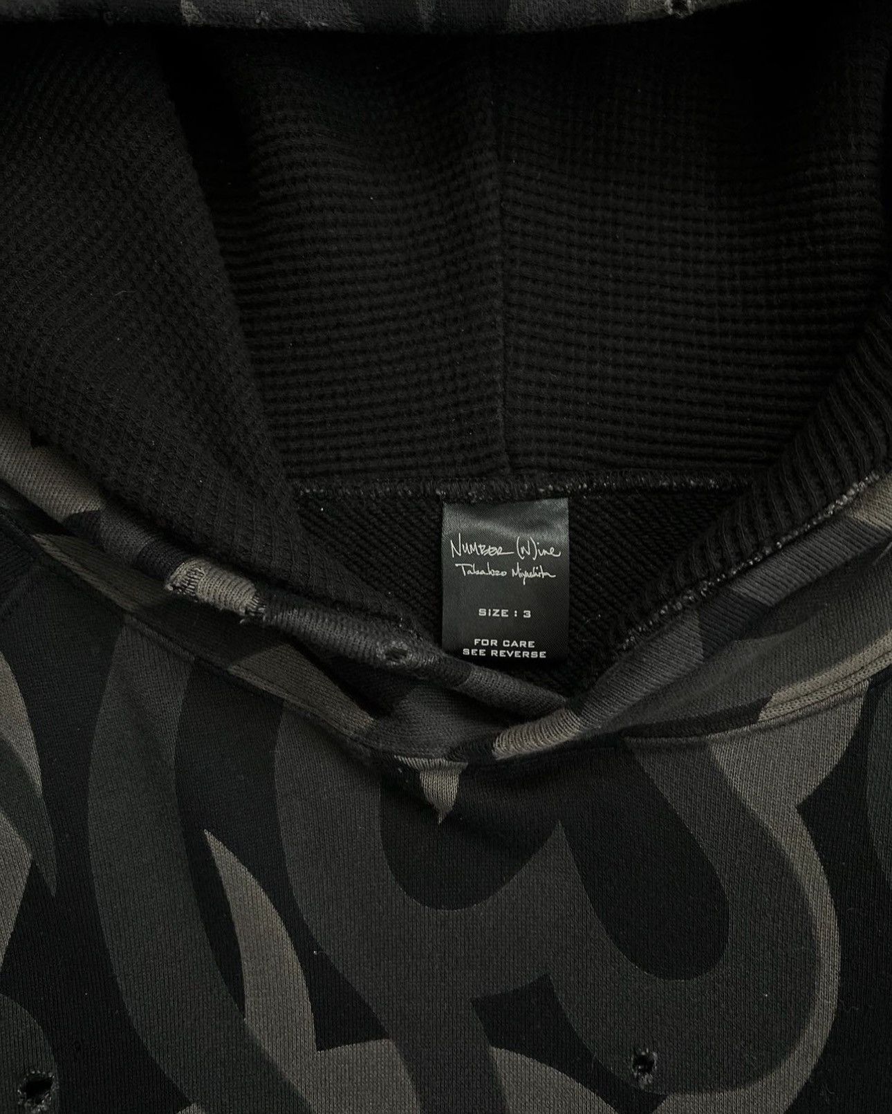 Number (N)ine Number nine tribal camo hoodie | Grailed