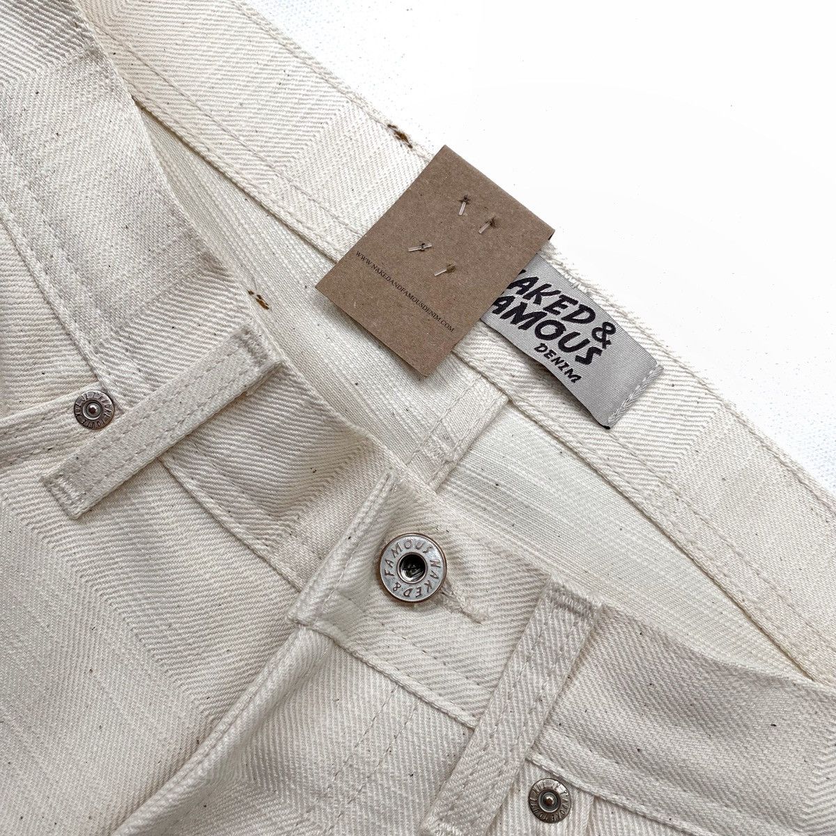 Naked & Famous Naked & Famous Weird Guy Undyed Frankenstein Denim Jeans ...