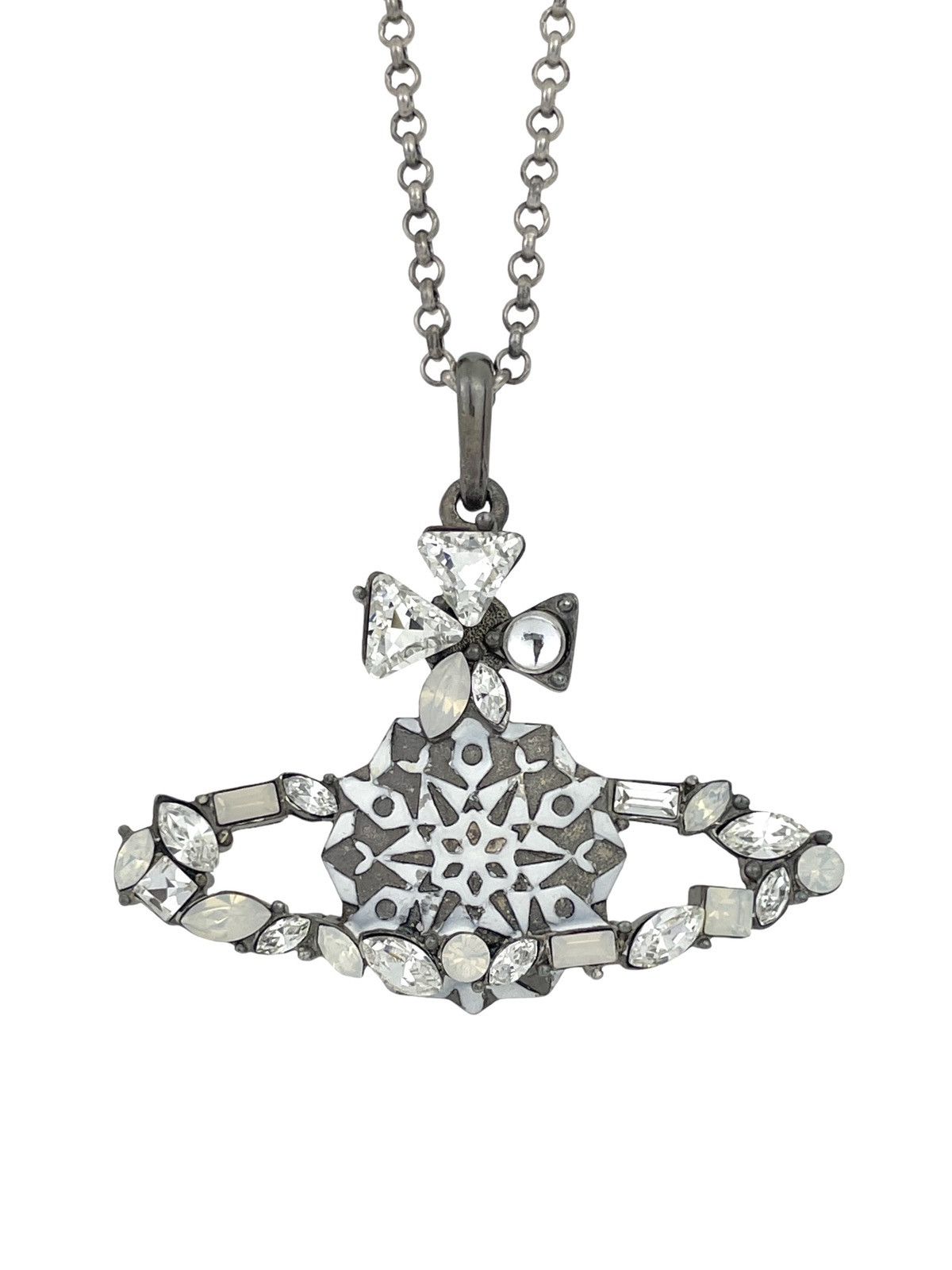Vivienne Westwood Crystal Snowflake Orb Necklace | Grailed
