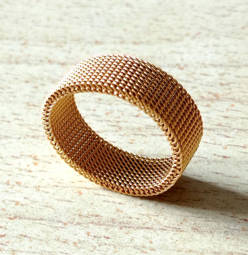 Kurt Cobain × Vintage Punk Shine Gold Net Chain Ring Unique | Grailed