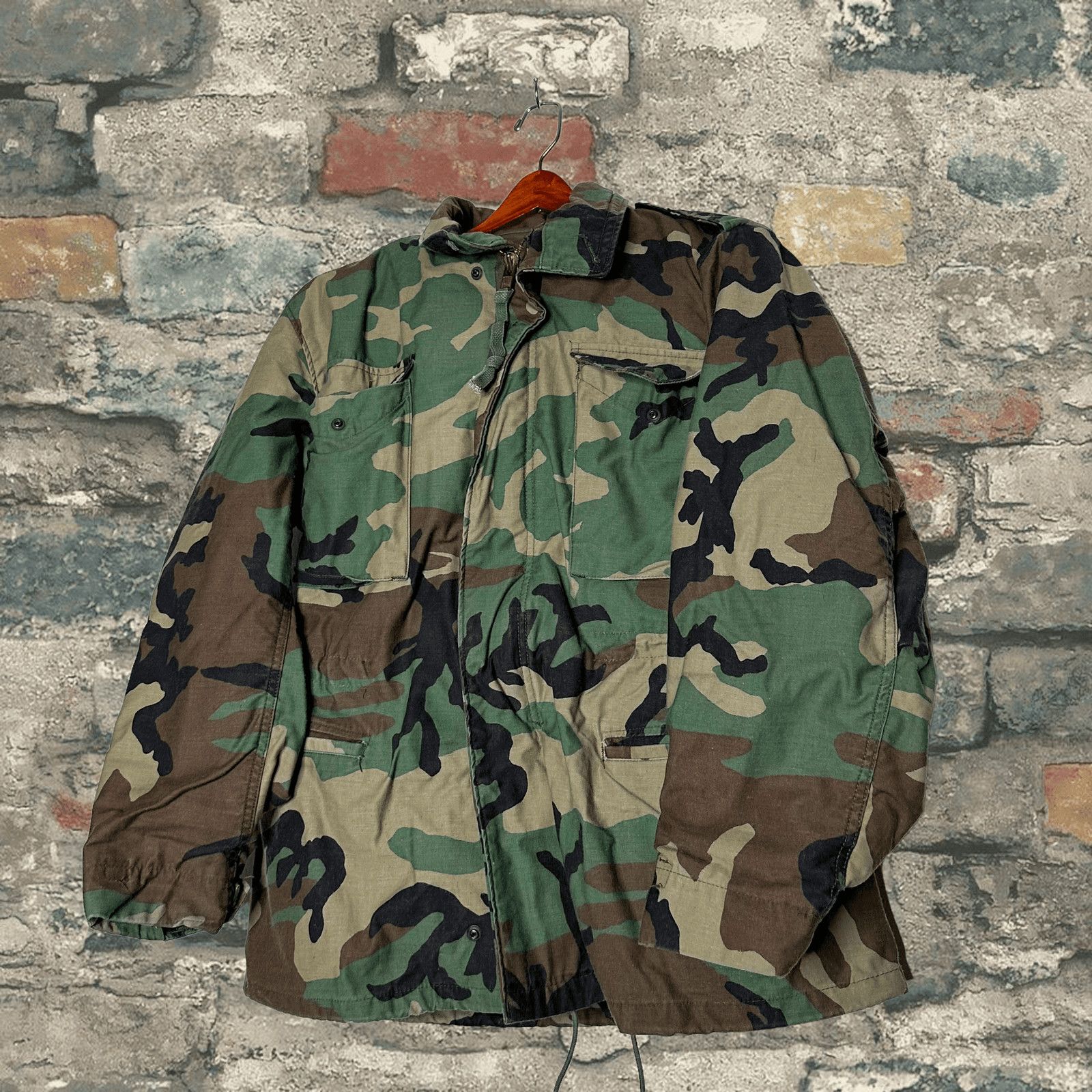 Camo × Military × Vintage Crazy Vintage 90s Military Camo Jacket Heavy ...