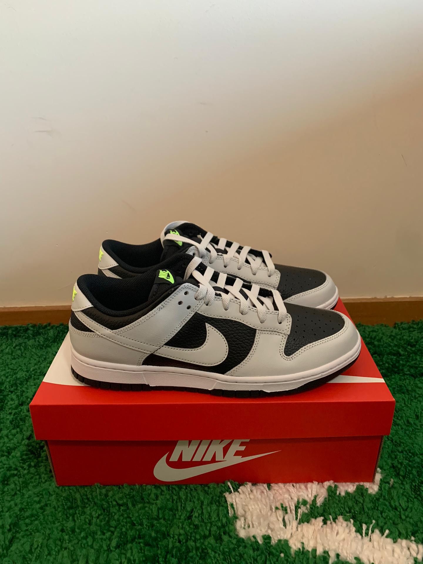 Nike Nike Dunk Low Grey Panda Volt | Grailed