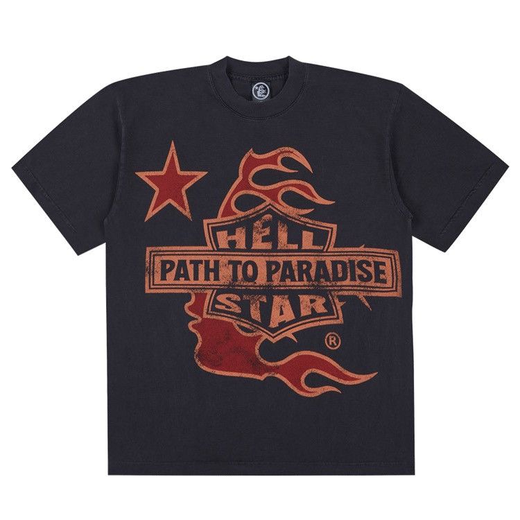 HELLSTAR Hellstar Biker Tour Tee Vintage Black | Grailed